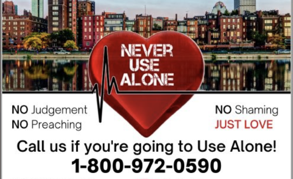 "Never Use Alone": Free 24-Hour Hotline Expands Across New England