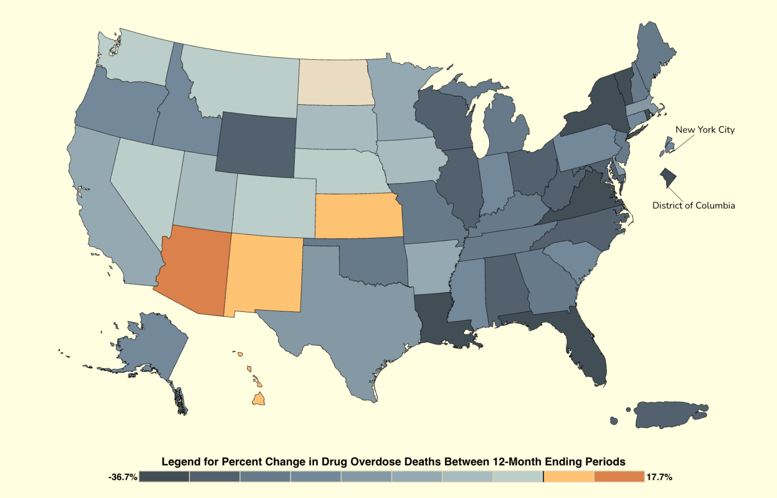 Delayed CDC Data Show the Drop in Overdose Deaths Has Slowed Down - Filter